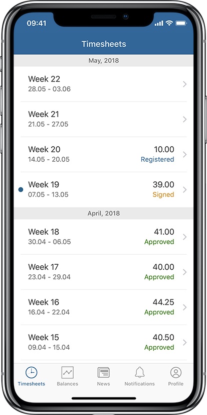 iCORE Hours App - English User Guide (iOS)